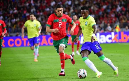 Positive draw between Morocco and Brazil in their Group C opener at the ...